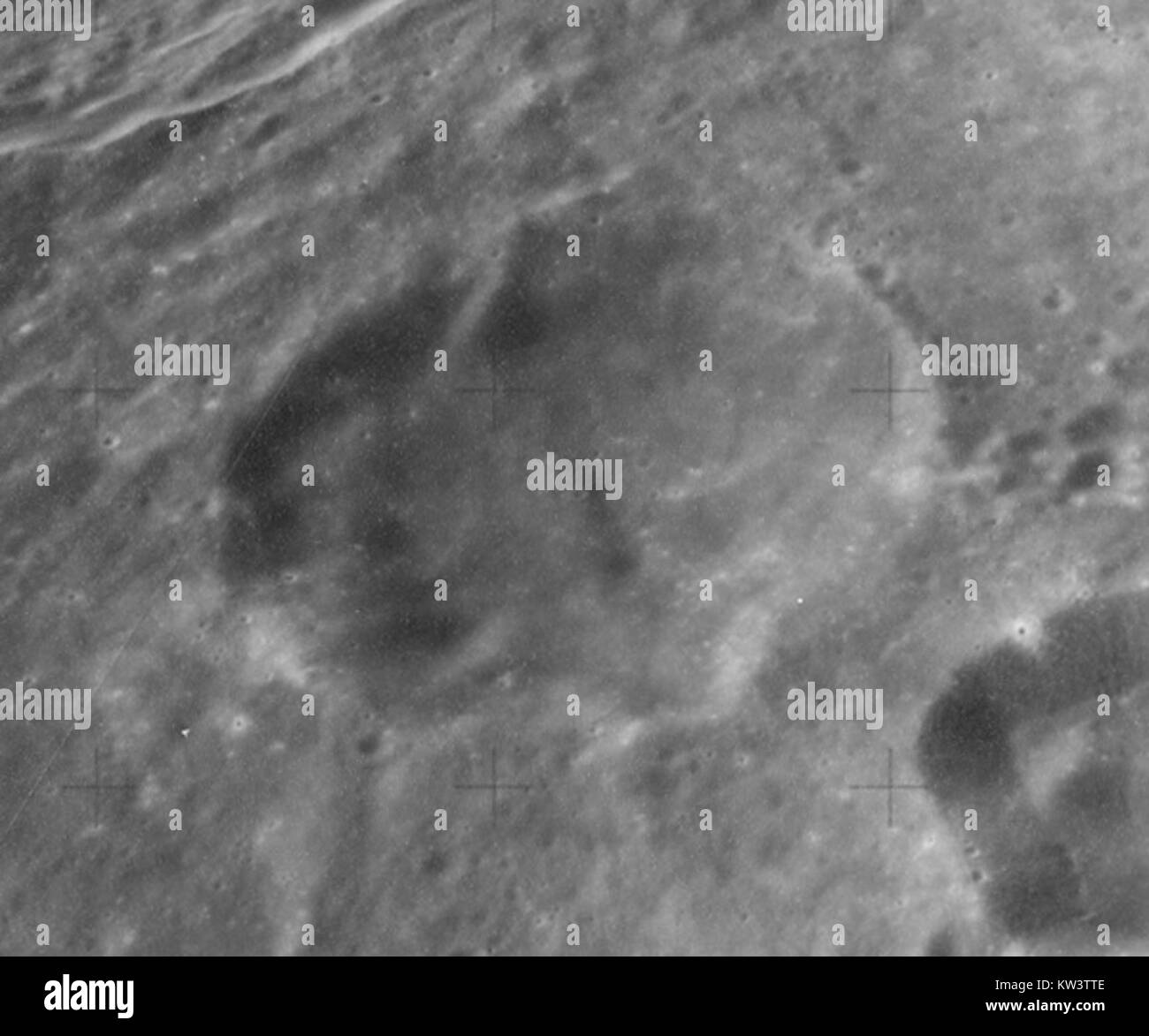 The Bingham Crater, captured in the AS16 M 1321 photograph, is a ...