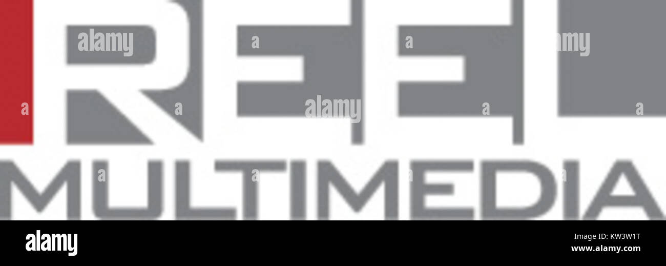 A logo design for 'Reel,' potentially a company or brand, featuring a ...