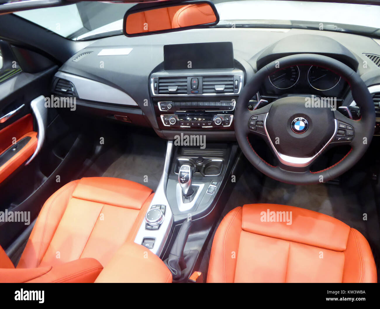 The interior of the BMW 220i Cabriolet Sport (F23) offers a blend of ...