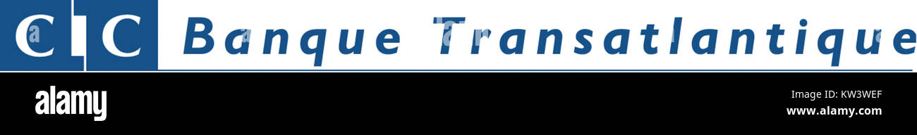 The logo of CIC Banque Transatlantique represents the bank's identity ...