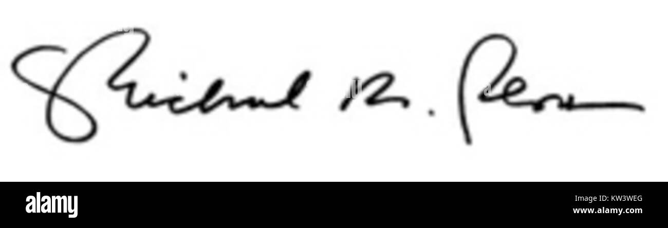 Michael R. Pence's signature, presented on this item, represents the ...