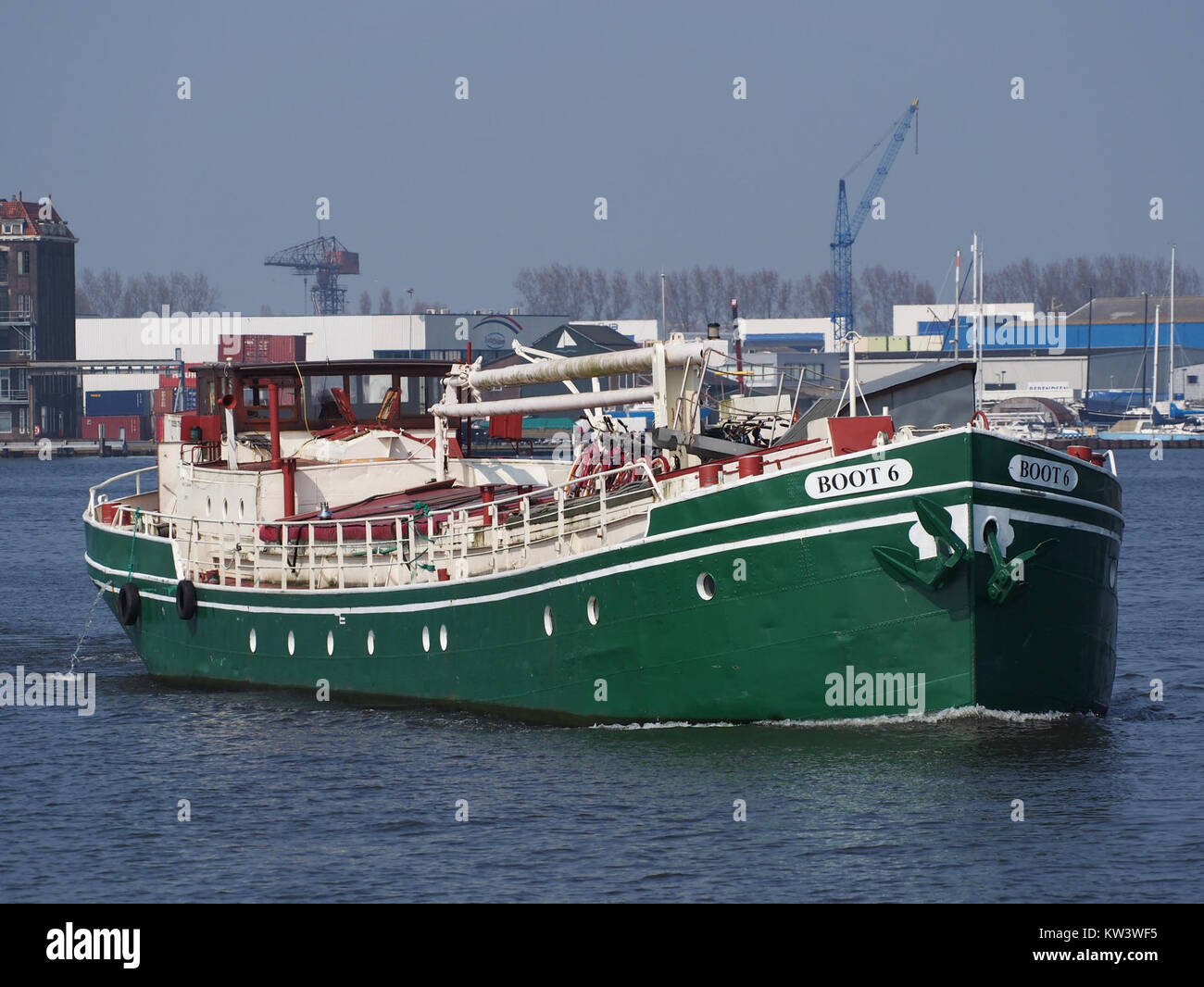 This image shows Boot 6, identified by its ENI number 02205776, docked ...