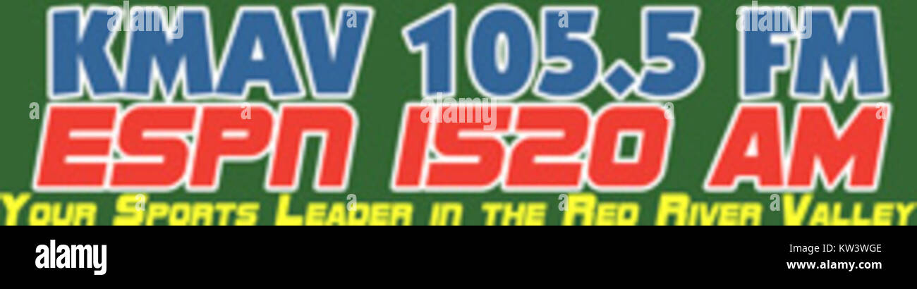 The KMAV FM logo represents a radio station, likely in the context of ...