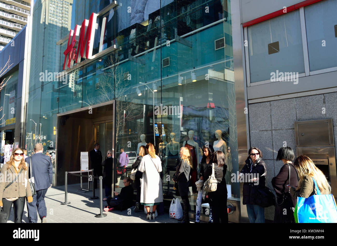 H&M at Bloor Street in Toronto is one of the retail locations of the ...