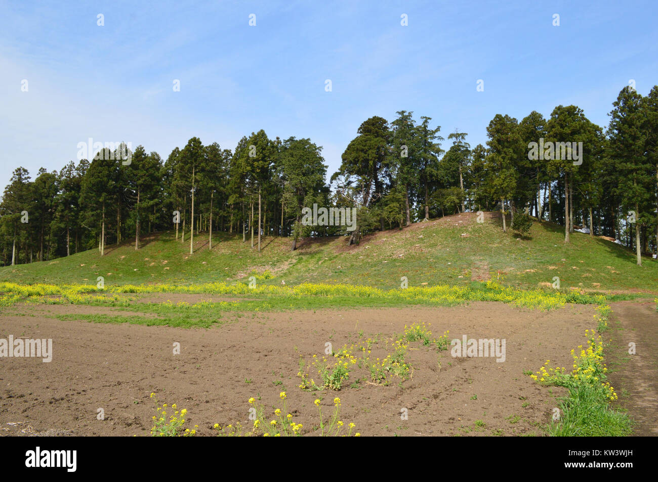 Biwazuka Kofun, a burial mound in Japan, is an ancient tomb from the ...