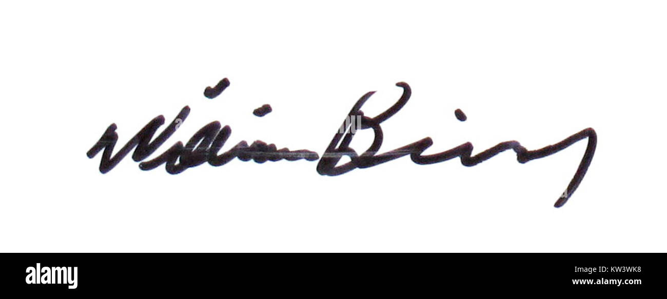 William Binney signature Stock Photo - Alamy
