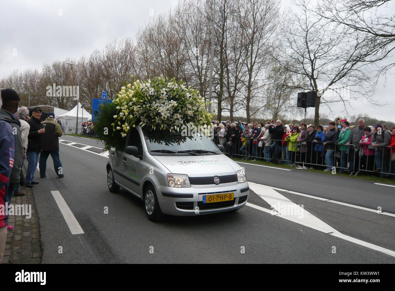 The Bloemencorso 2015 near Lisse in the Netherlands is a famous flower ...
