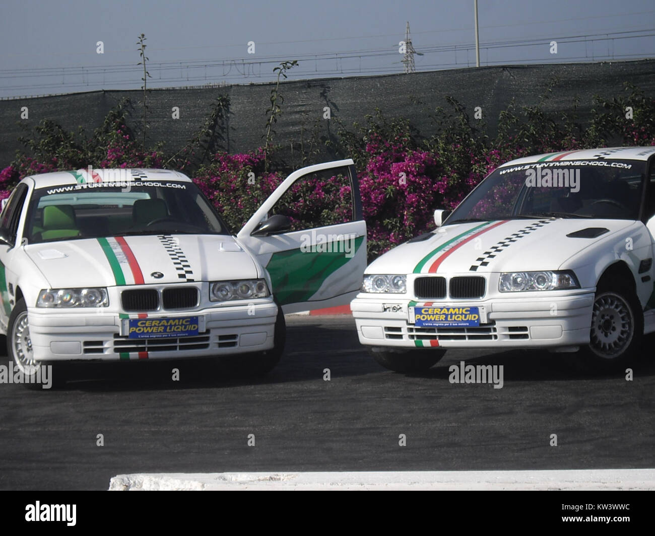 An image of a BMW E36 car in competition, highlighting the vehicle's ...