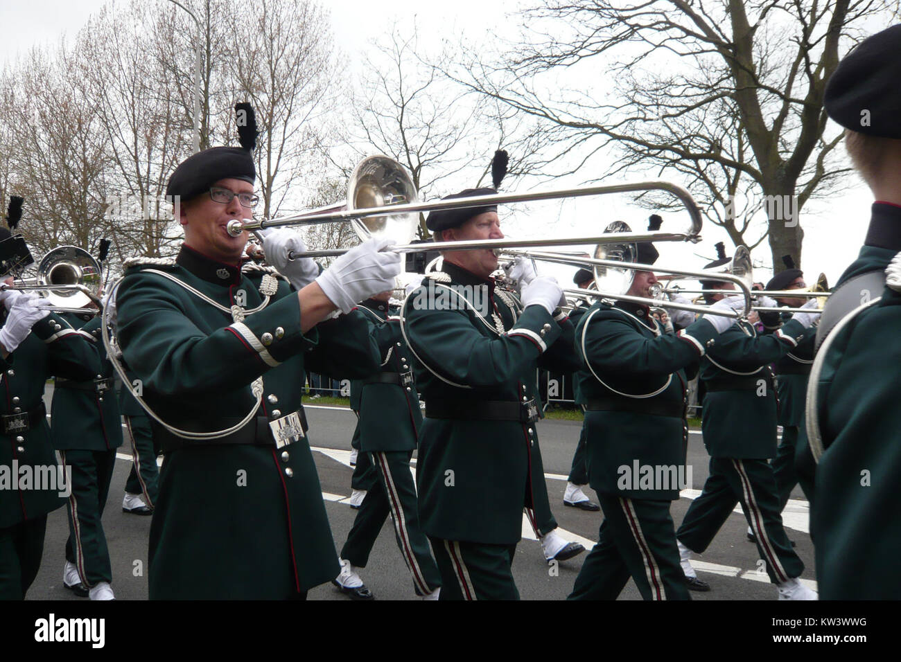 A photograph from the 2015 Bloemencorso flower parade near Lisse ...