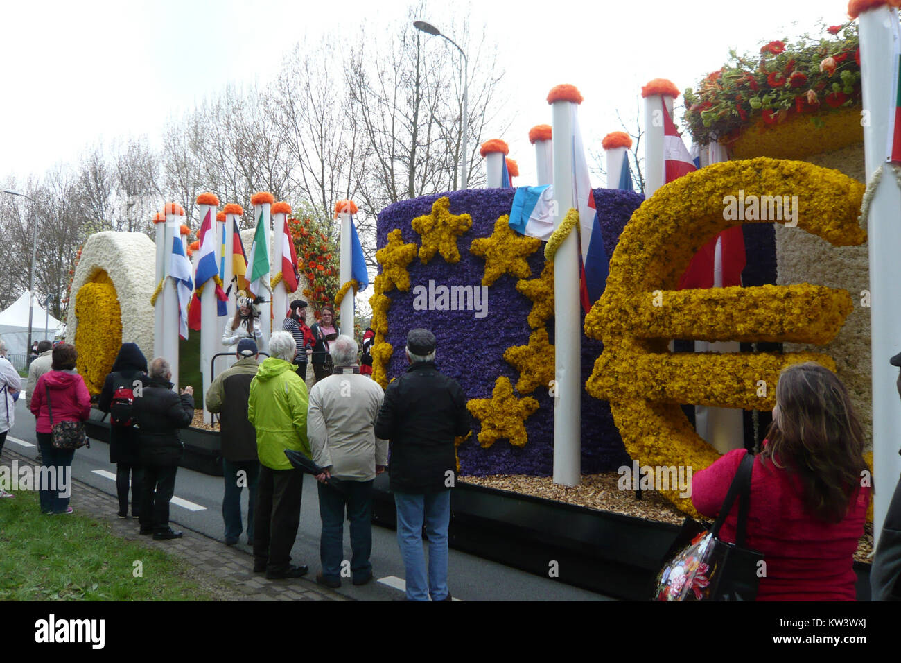 Bloemencorso, the famous flower parade held in Lisse, Netherlands, in ...