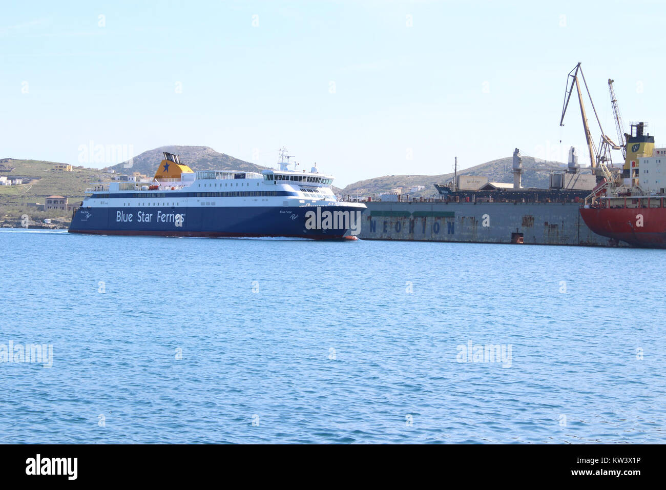 Blue Star Ferries operates a ferry service to Paros, one of the Greek ...