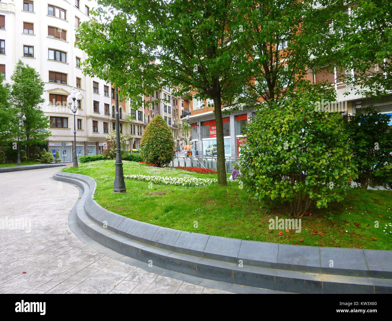 Plaza de Emilio Campuzano is a notable public square in Bilbao, Spain ...