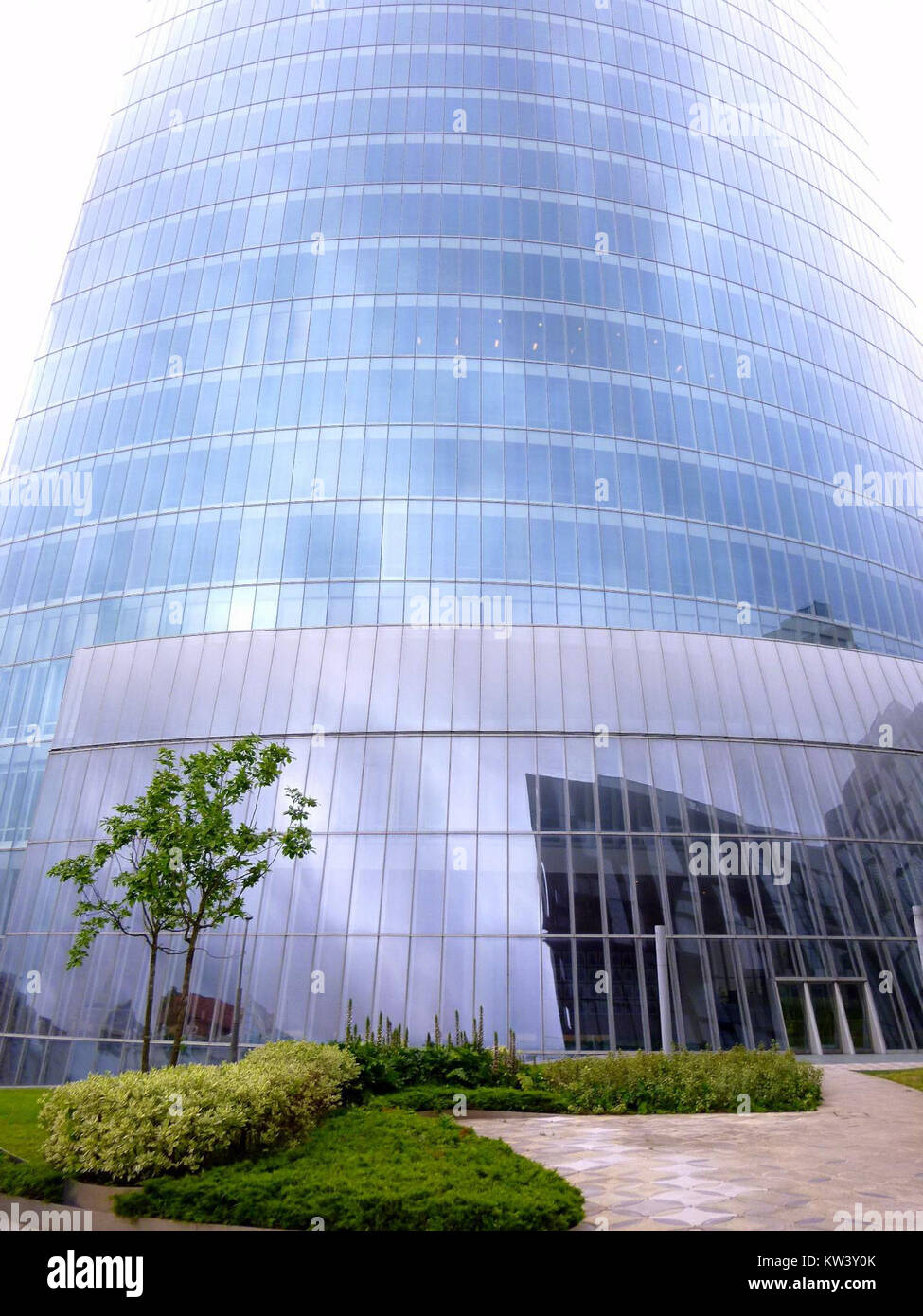 The Torre Iberdrola in Bilbao, Spain, is a modern skyscraper known for ...
