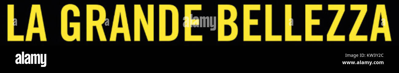 La Grande Bellezza logo Stock Photo - Alamy