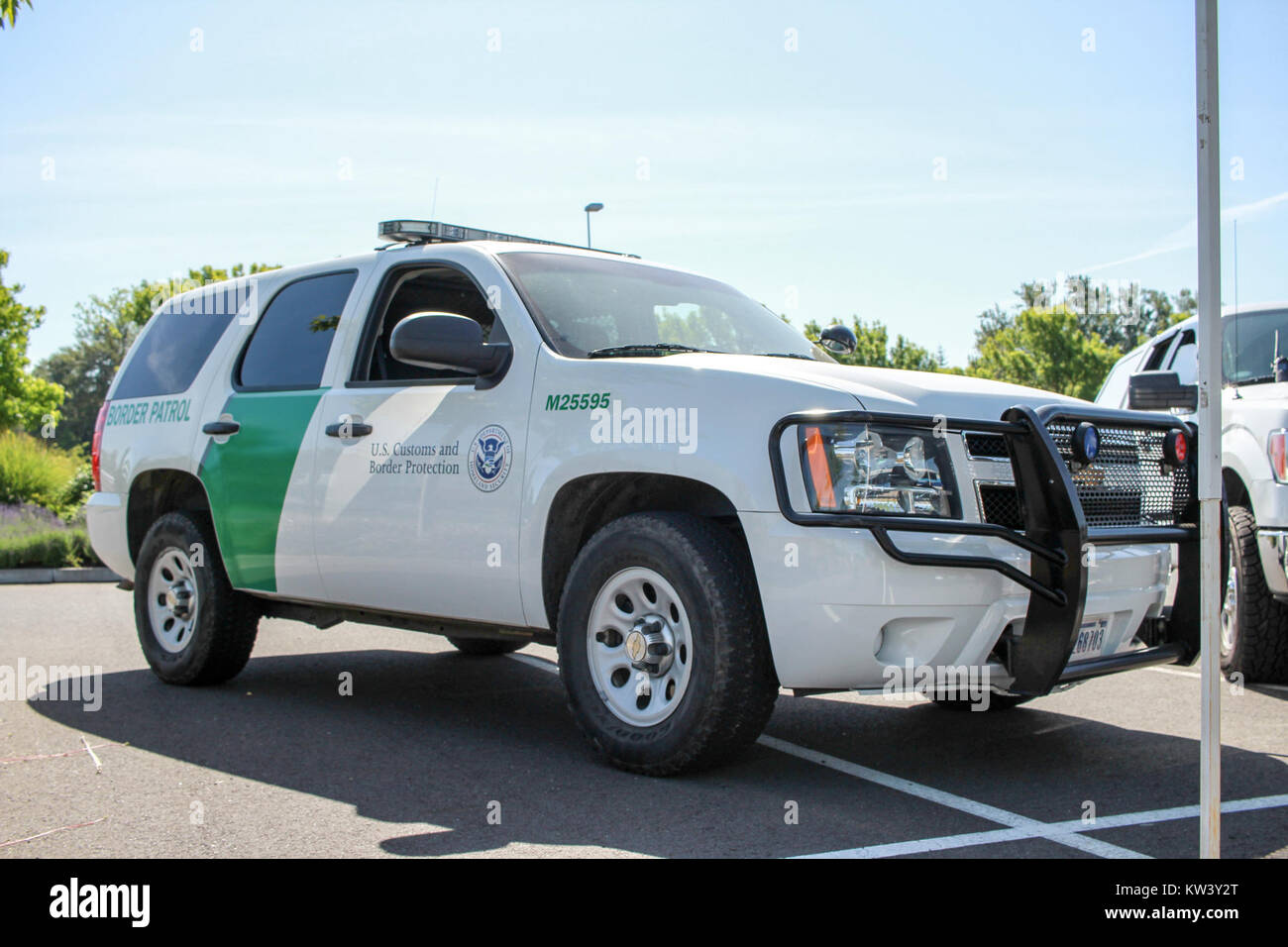 This image features a Border Patrol Chevrolet Tahoe, a specialized ...