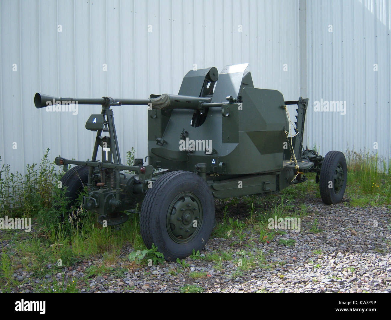 The Bofors 40mm anti-aircraft gun, demonstrated in NELSAM on 27 June ...