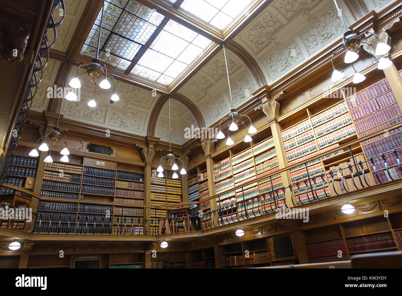 The Great Library at Osgoode Hall in Toronto, Canada, is a historic ...