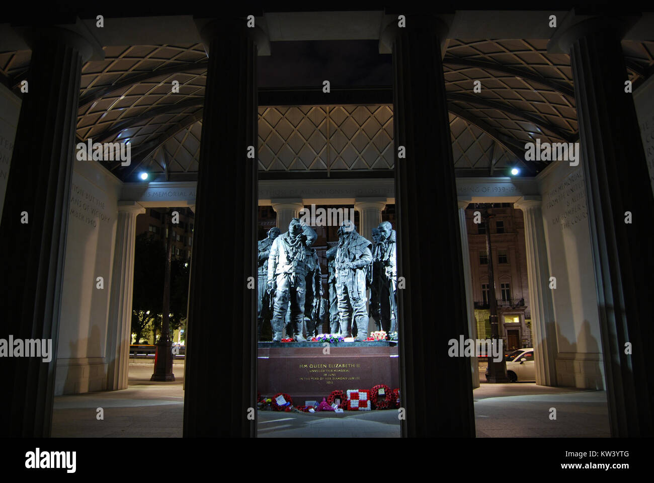 The Bomber Command Memorial in London honors the airmen of the Royal ...