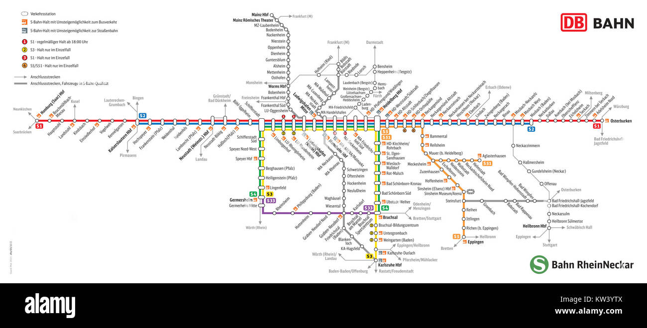 The S-Bahn RheinNeckar is a regional rapid transit system serving the ...