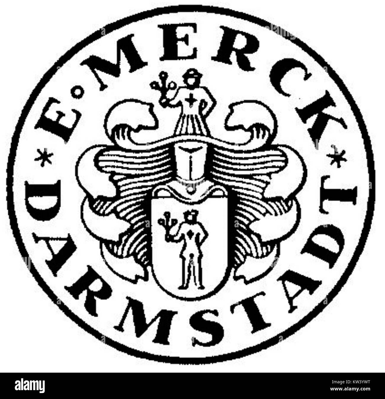 Logo of E. Merck, German trademark number 692107, derived from the ...