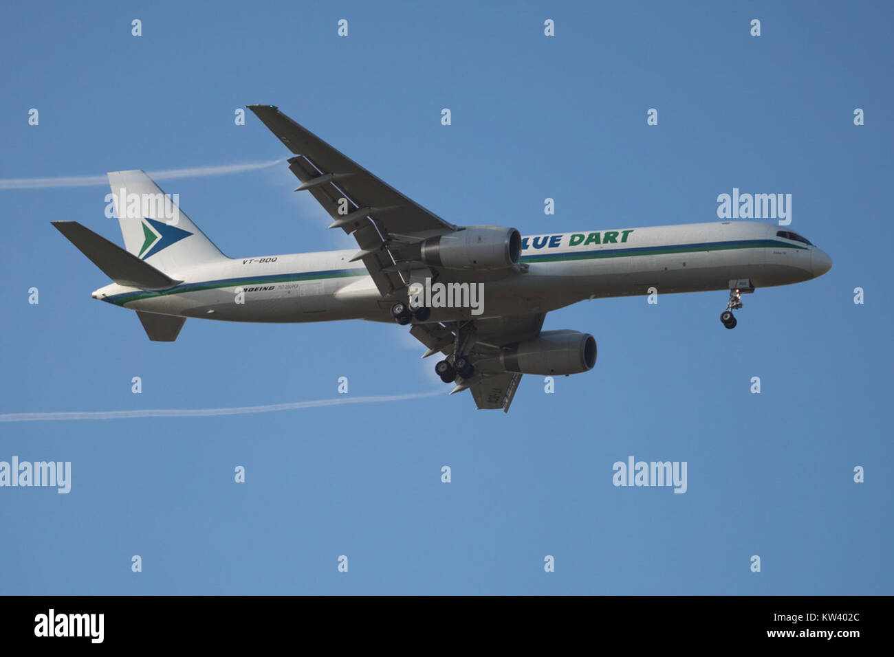 Blue Dart VT BDQ is a cargo aircraft seen in Bengaluru in August 2015 ...
