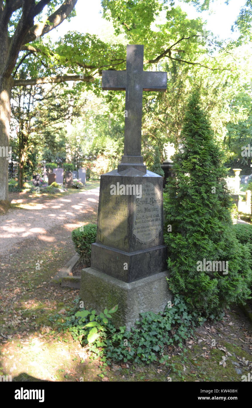 The Bockenheim cemetery in Frankfurt, Germany, features the grave site ...