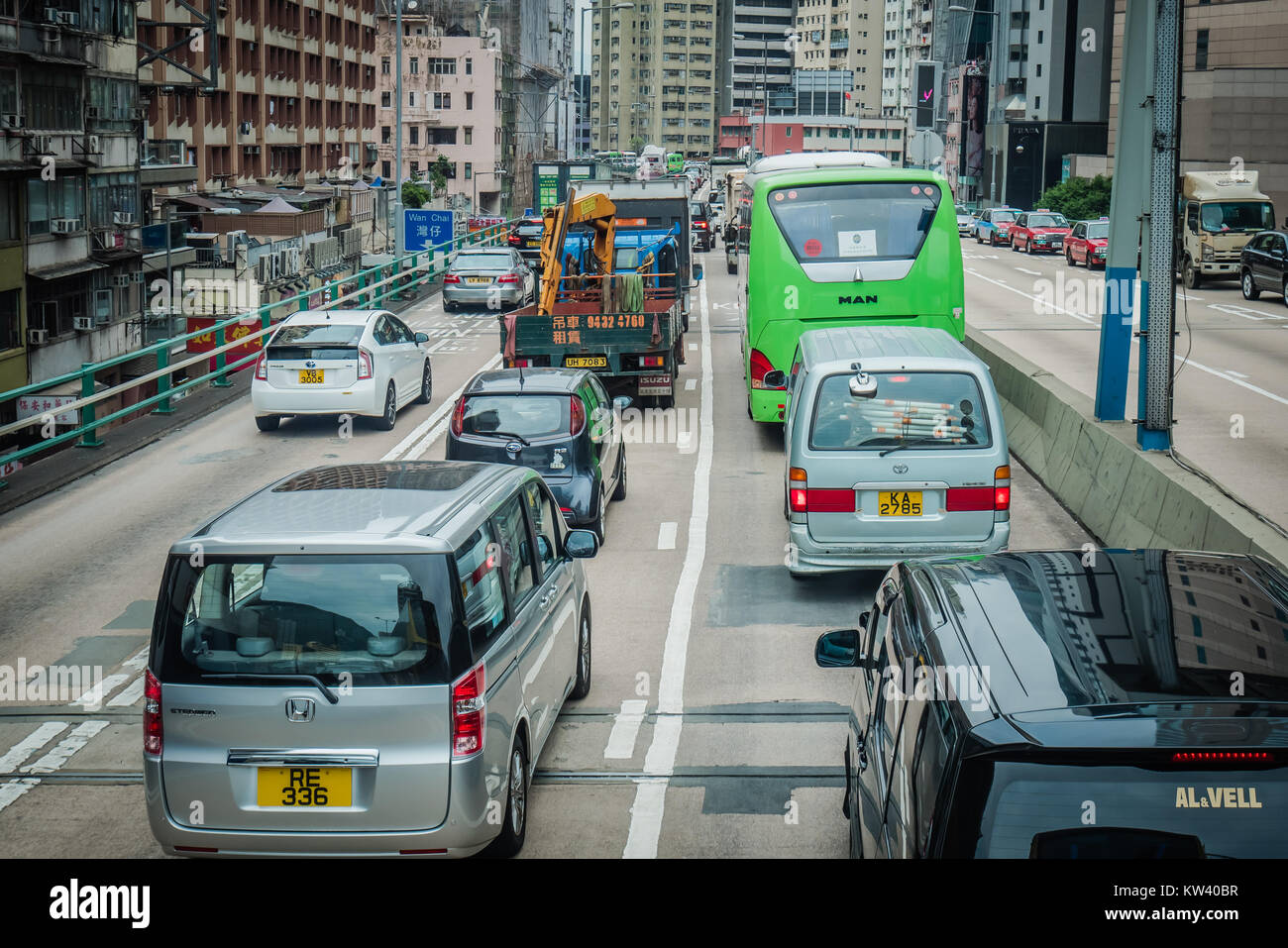 hong kong traffic jam Stock Photo - Alamy