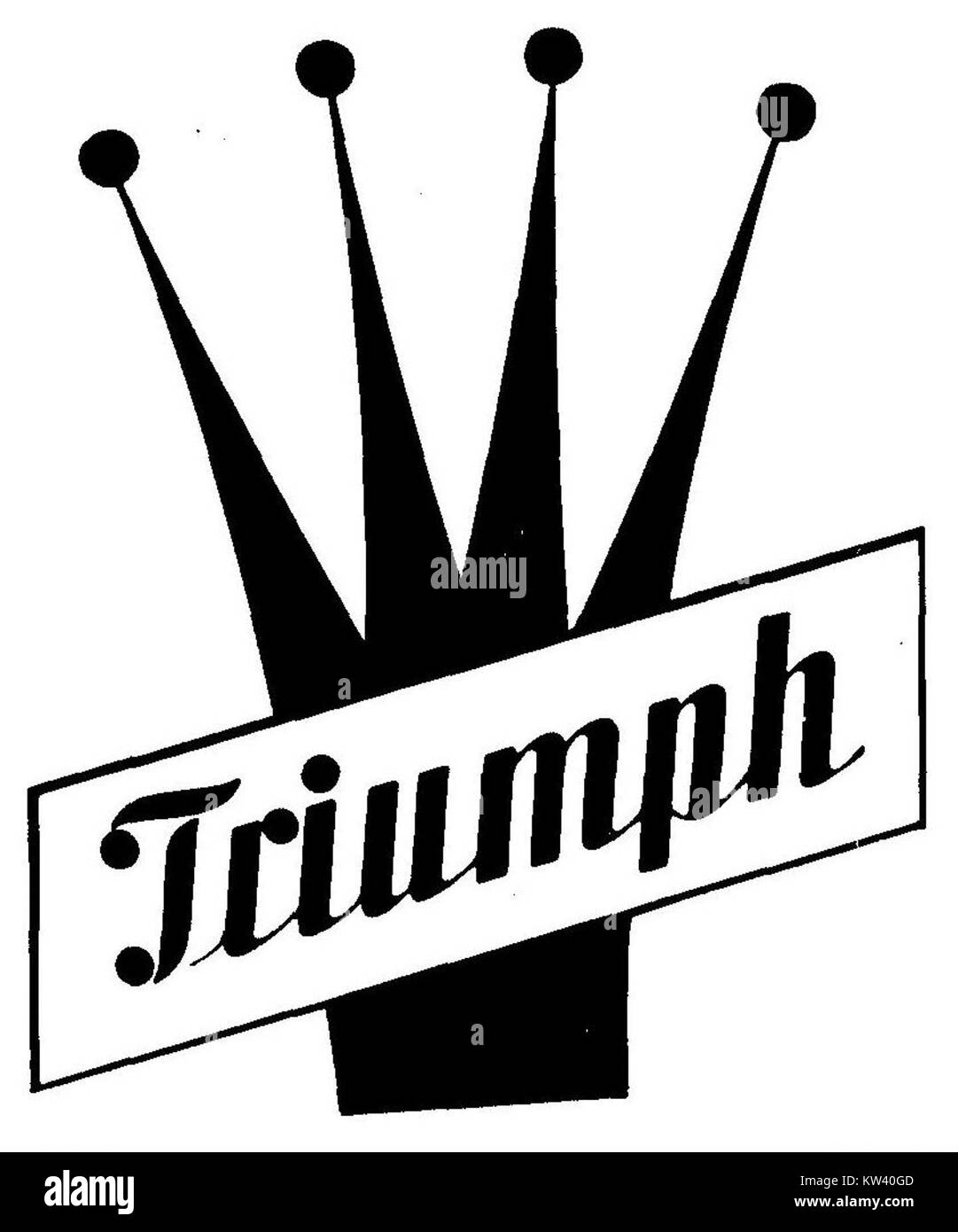 Triumph logo Black and White Stock Photos & Images - Alamy