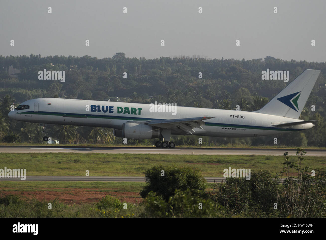 Blue Dart VT, a cargo airline operating in India, is seen in Bangalore ...