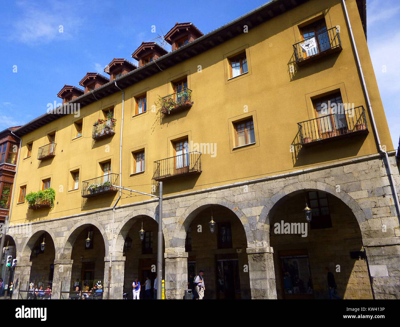 A photograph of the Palacio Arana in Bilbao, Spain, illustrating its ...