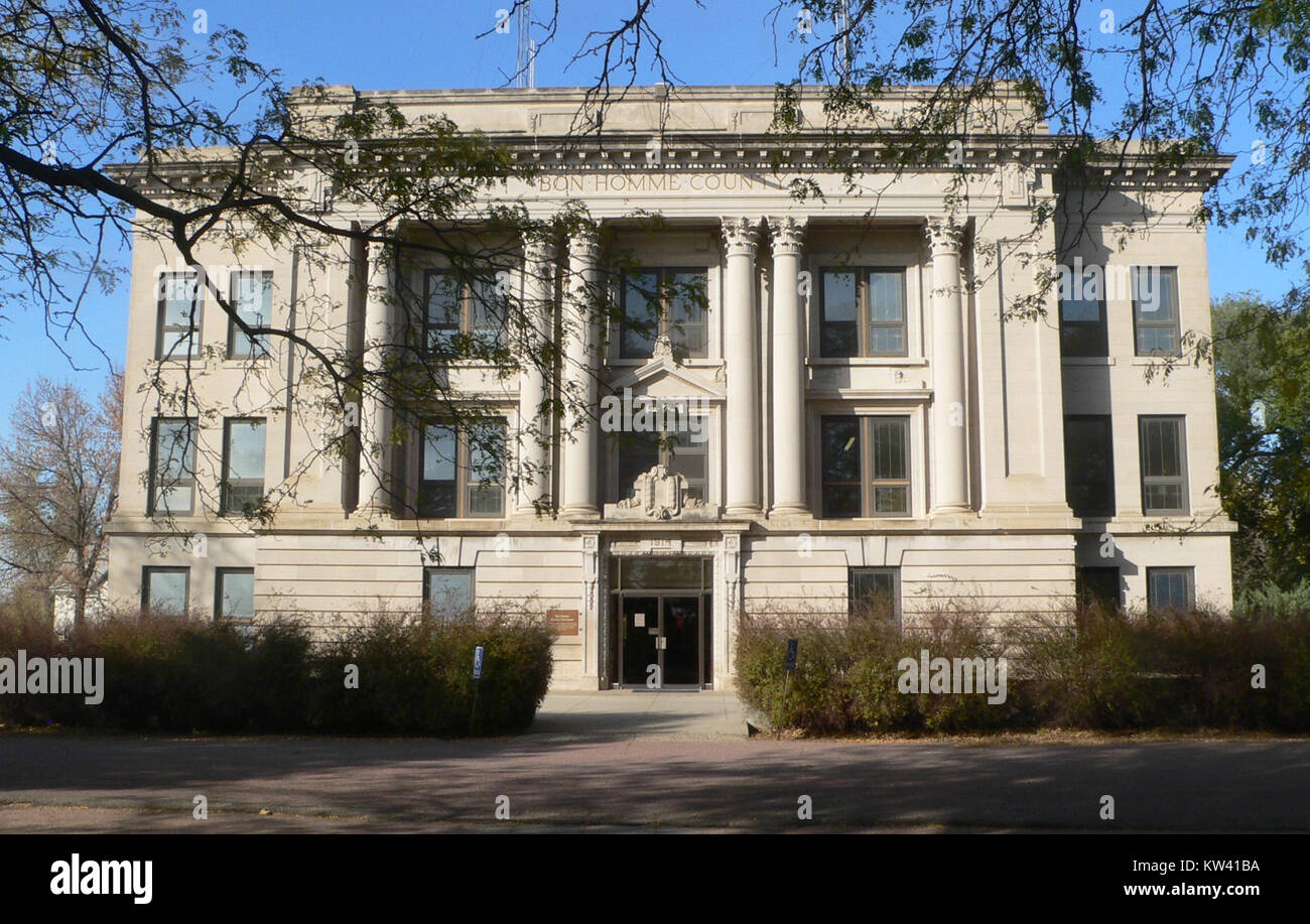 The Bon Homme County Courthouse, located in South Dakota, is a historic ...