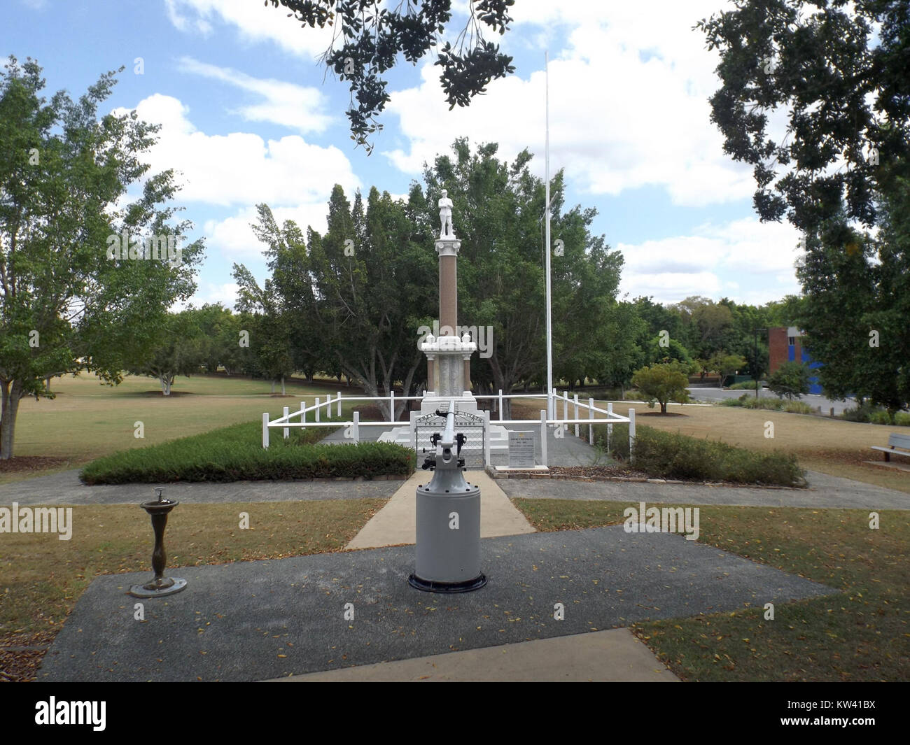 The Booval War Memorial in Queensland, Australia, honors the service ...