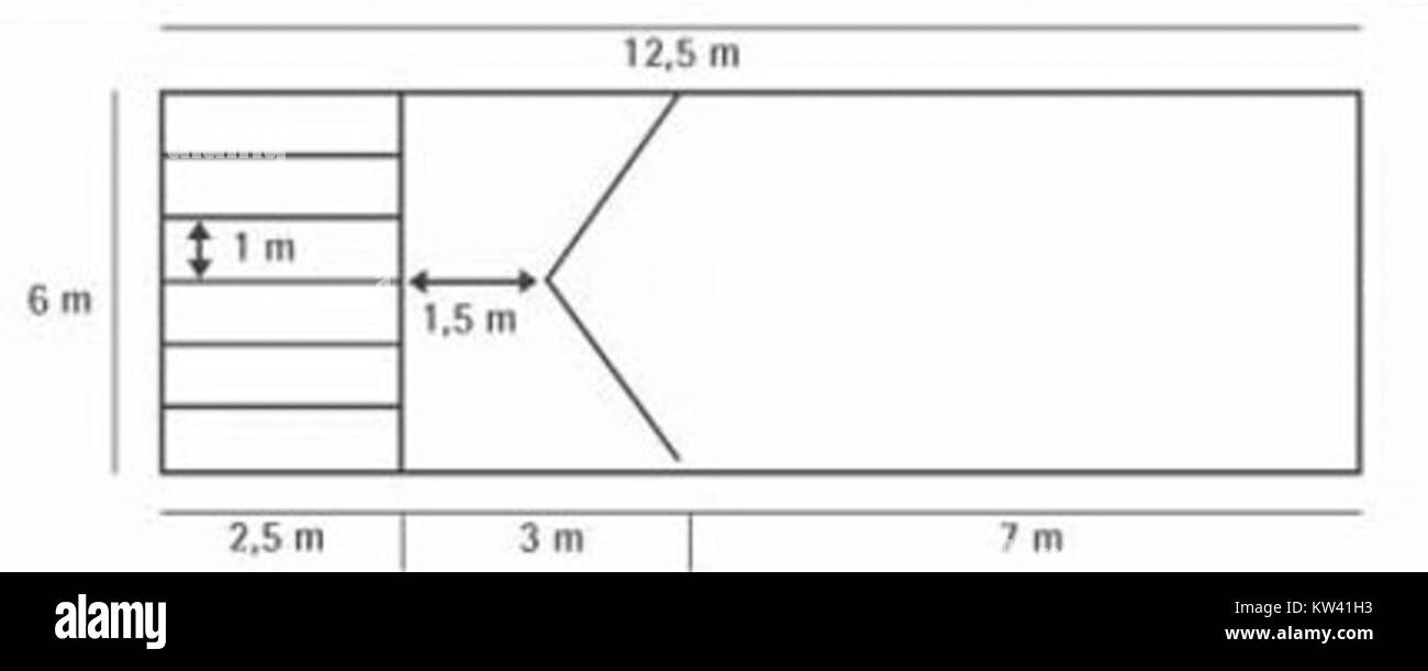 A diagram showing the design of Quadra de Bocha Adaptada, which refers ...