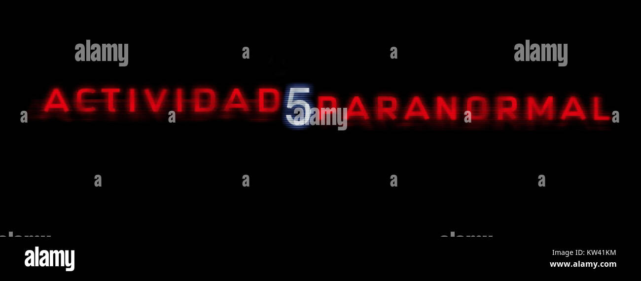 Logo oficial de Actividad Paranormal 5 Stock Photo - Alamy