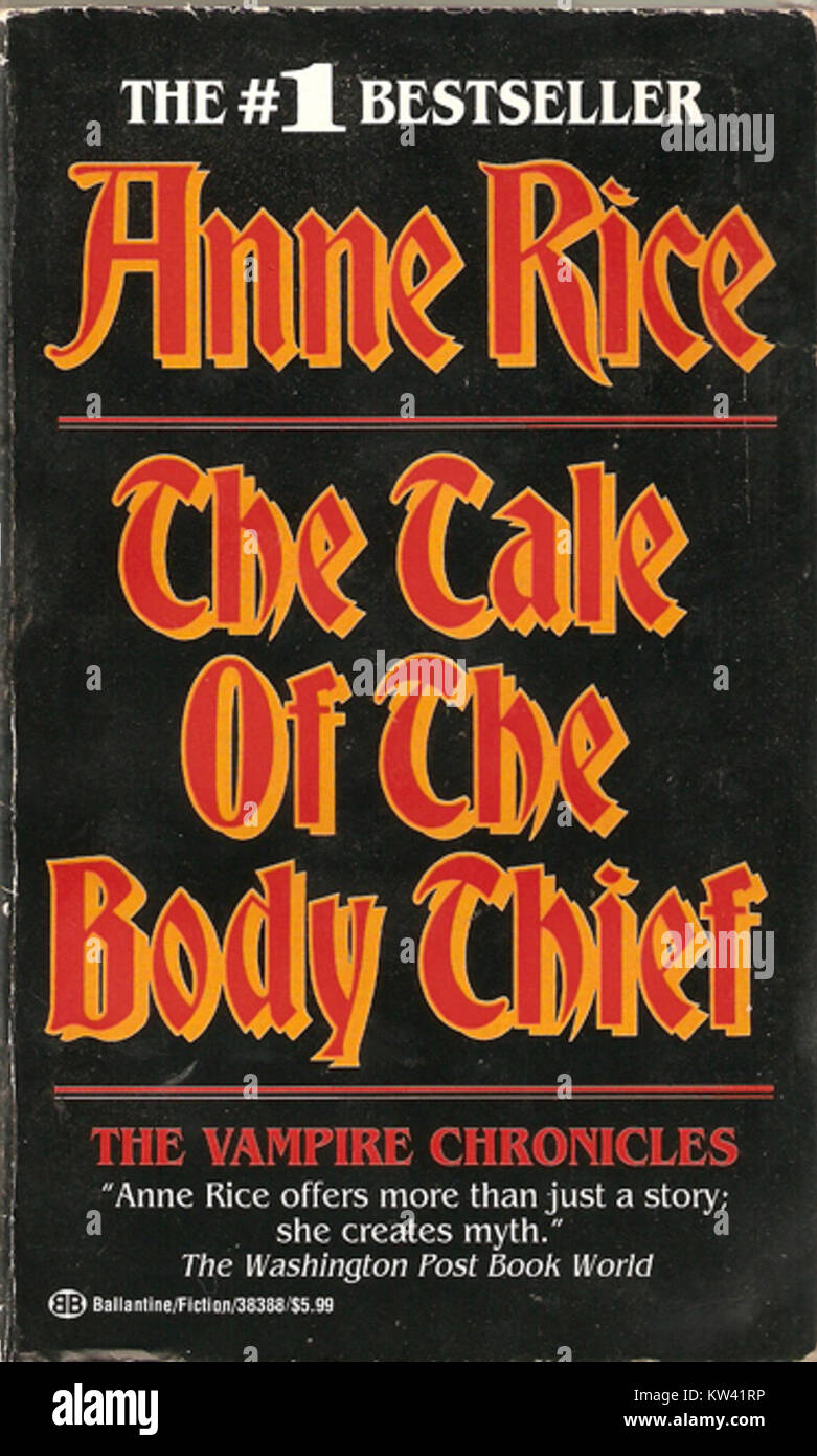 The Tale of the Body Thief is a novel by Anne Rice. It follows the ...