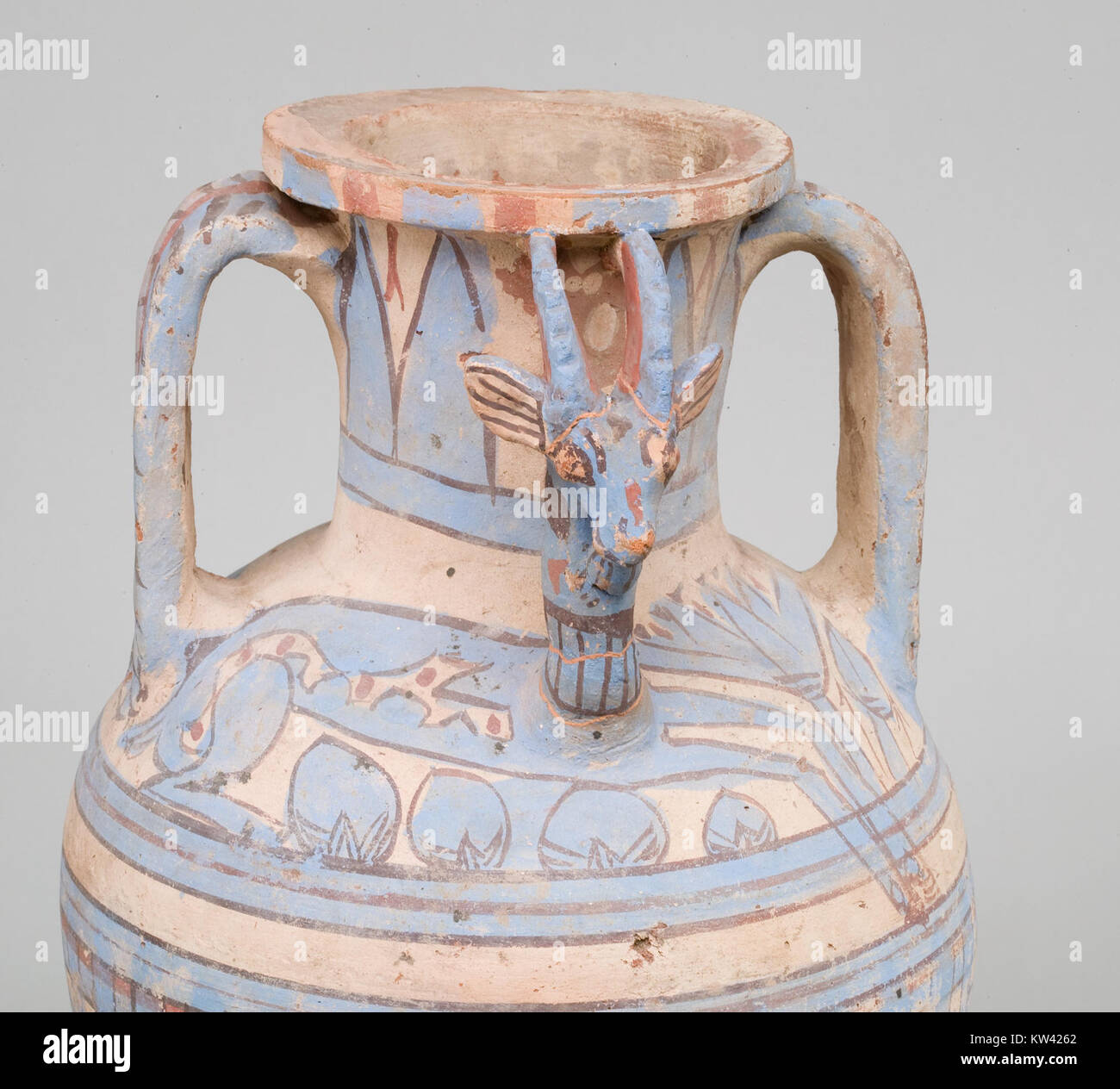 The Blue Painted Ibex Amphora from Malqata is an ancient Egyptian ...