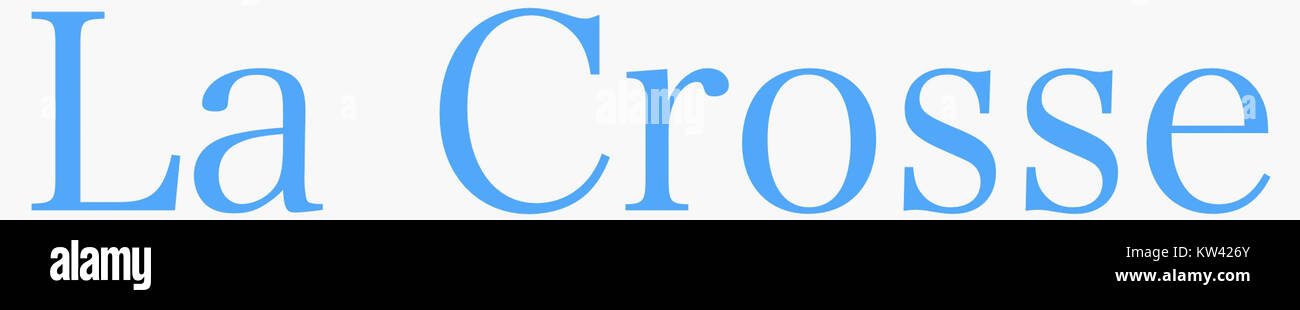 The La Crosse text logo is a notable design element representing the ...