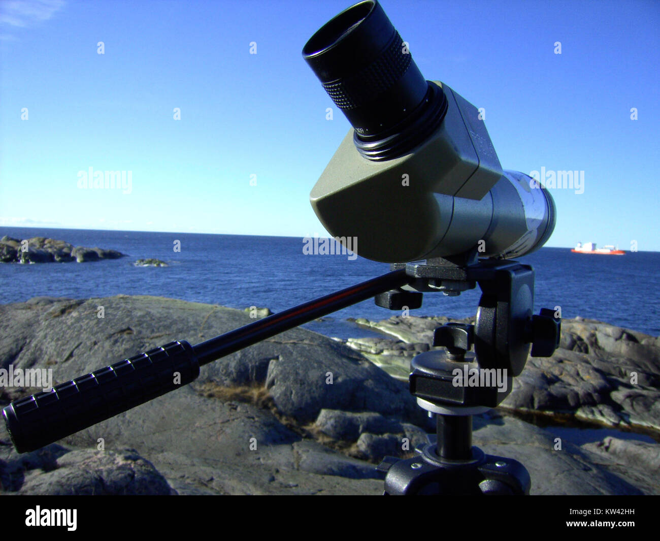 This photograph, taken in April 2009, depicts bird watching at Landsort ...