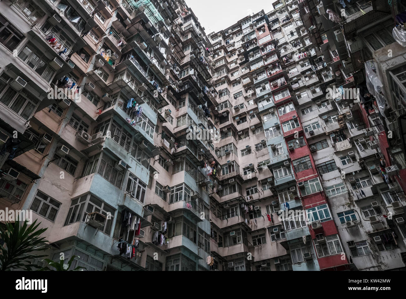 hong kong apartment buildings Stock Photo - Alamy
