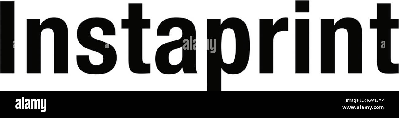 The Instaprint logo v1.04 in black, without lines, represents the brand ...