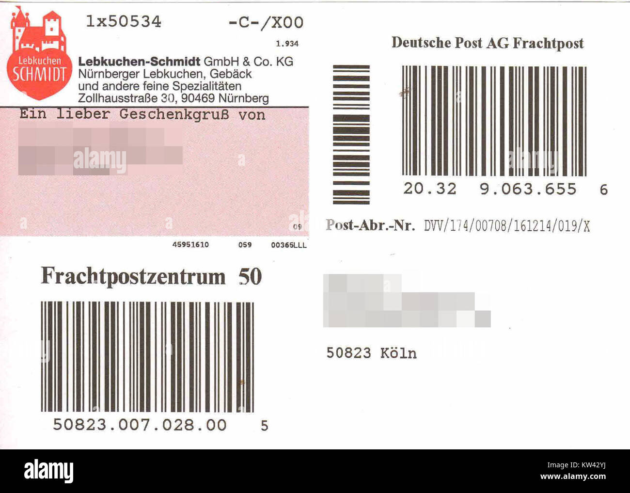 Paketaufkleber High Resolution Stock Photography and Images - Alamy