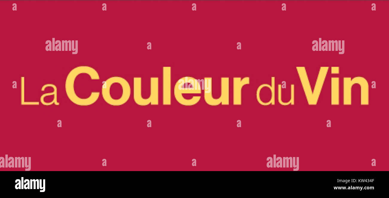 The logo 'La Couleur du Vin' represents a brand associated with the art ...