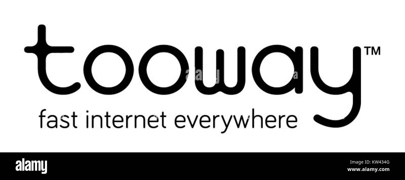 The Tooway logo represents the branding of a satellite internet service ...