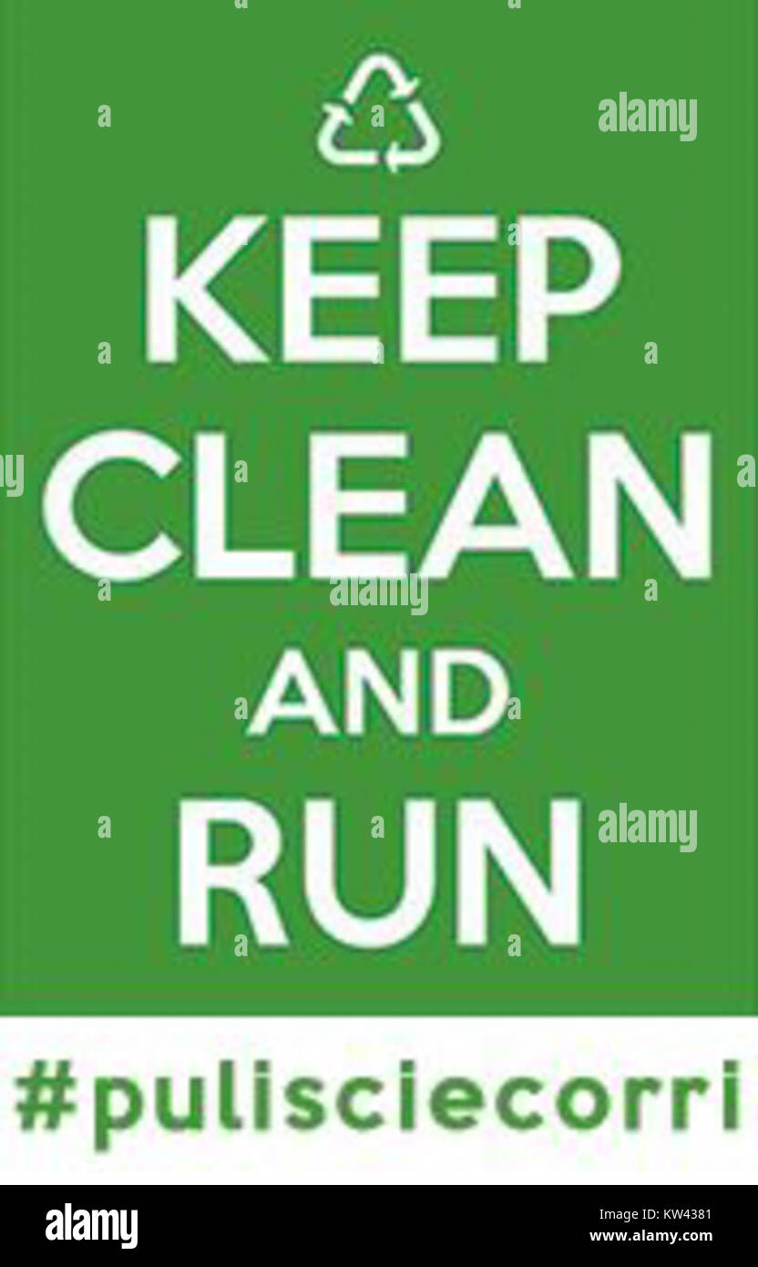 The 'Keep Clean and Run' slogan was a public health initiative ...