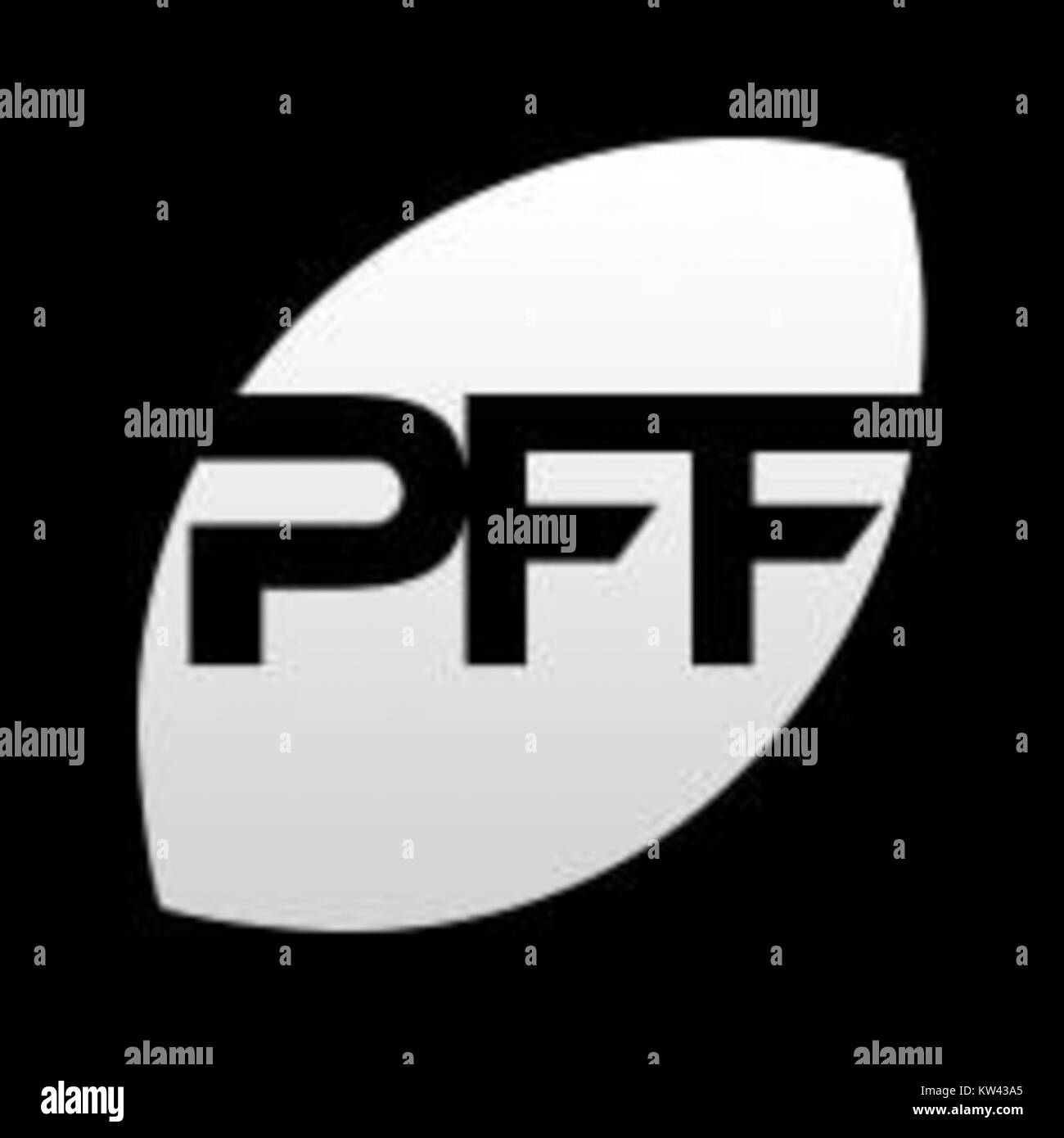 The logo of Pro Football Focus, a company specializing in NFL player ...