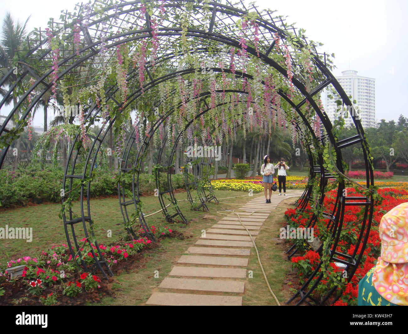 Binhai Park, located in Tianjin, China, is a large urban park that ...