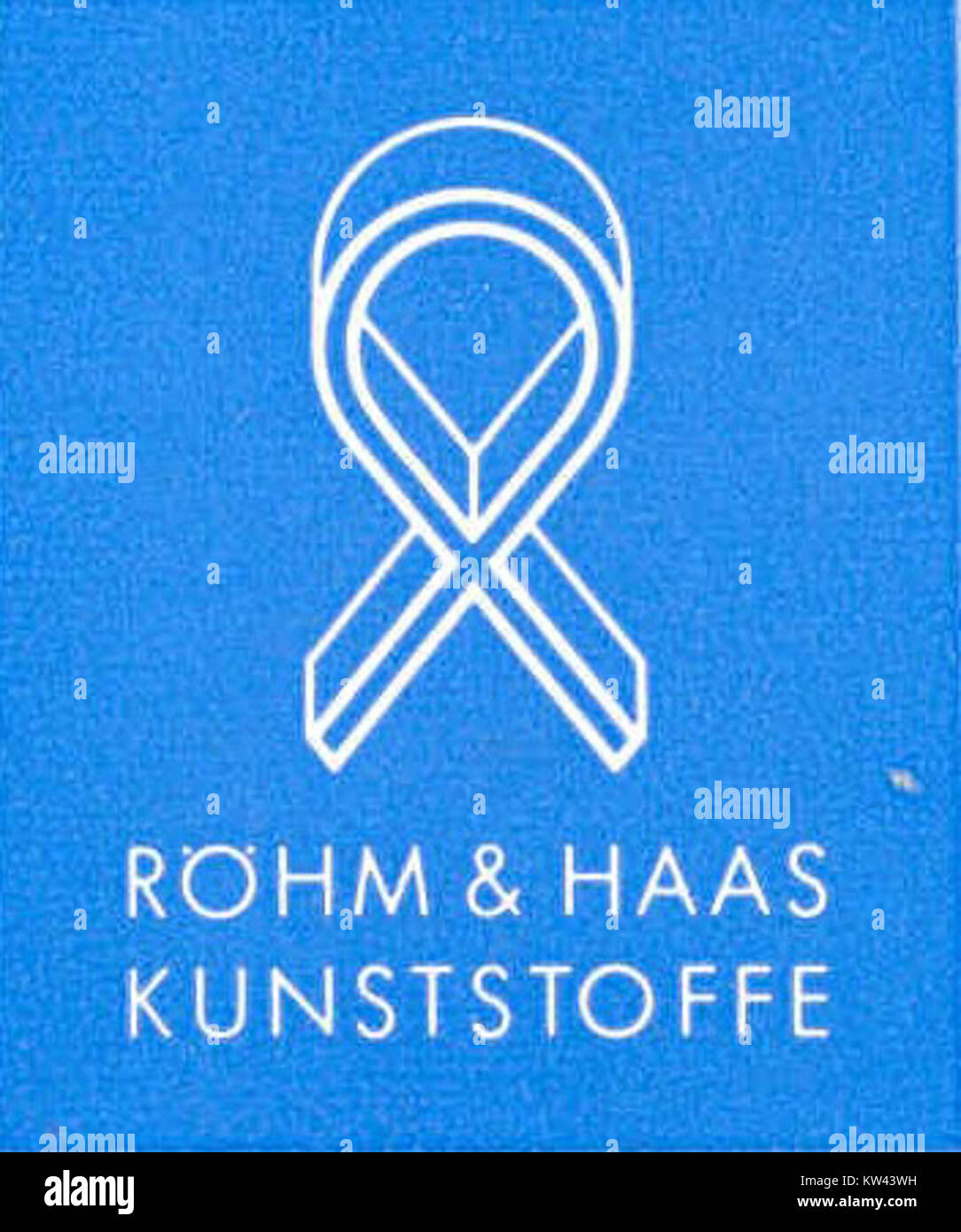 This 1957 Plexiglas logo represents a distinctive design from mid-20th ...