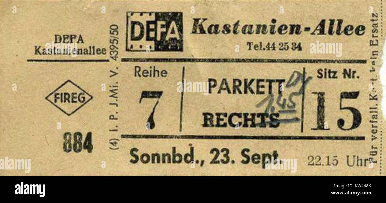 Prenzlauer Berg Defa EK refers to the DEFA film studio in the ...