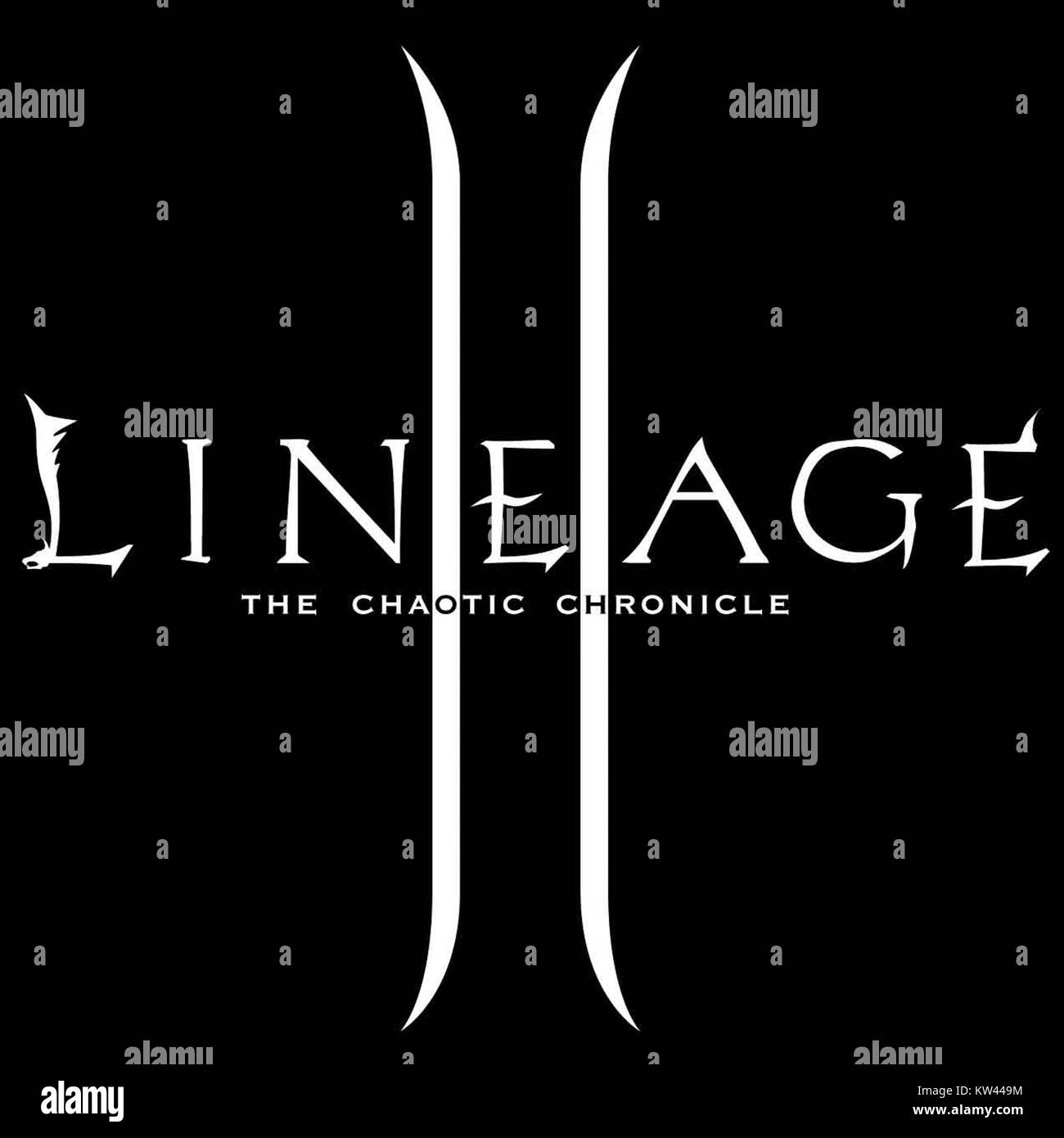 The Lineage 2 logo represents the popular massively multiplayer online ...