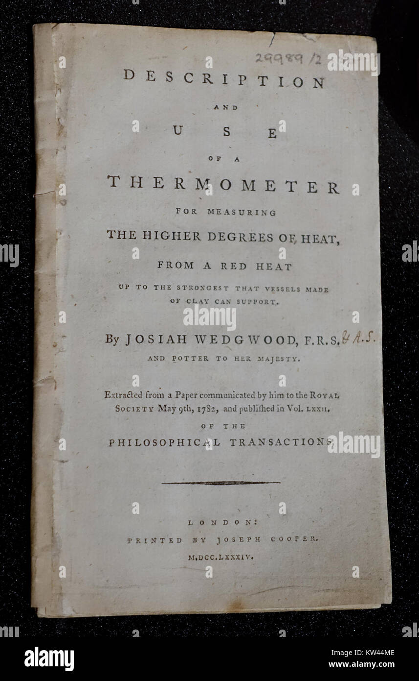 Pyrometer wedgwood hi-res stock photography and images - Alamy